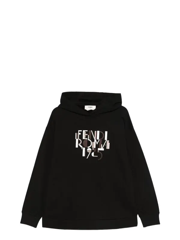 Fendi Cotton Hoodie - Black