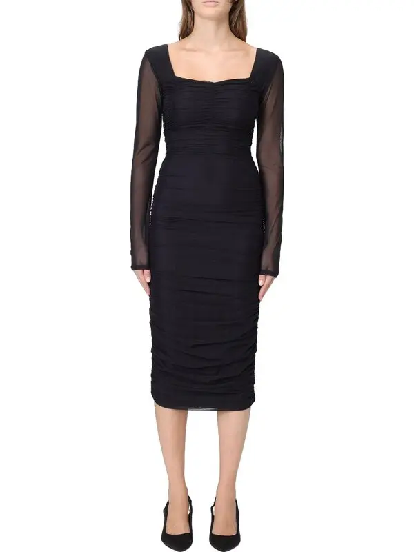 MAR DE MARGARITAS Midi Dress - Black