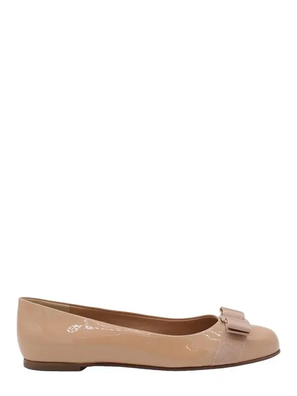 FERRAGAMO Ballerina Flat - Wine