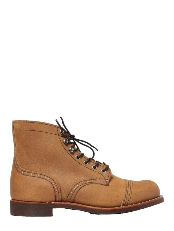 Red Wing Lace-up Ankle Boots - Beige