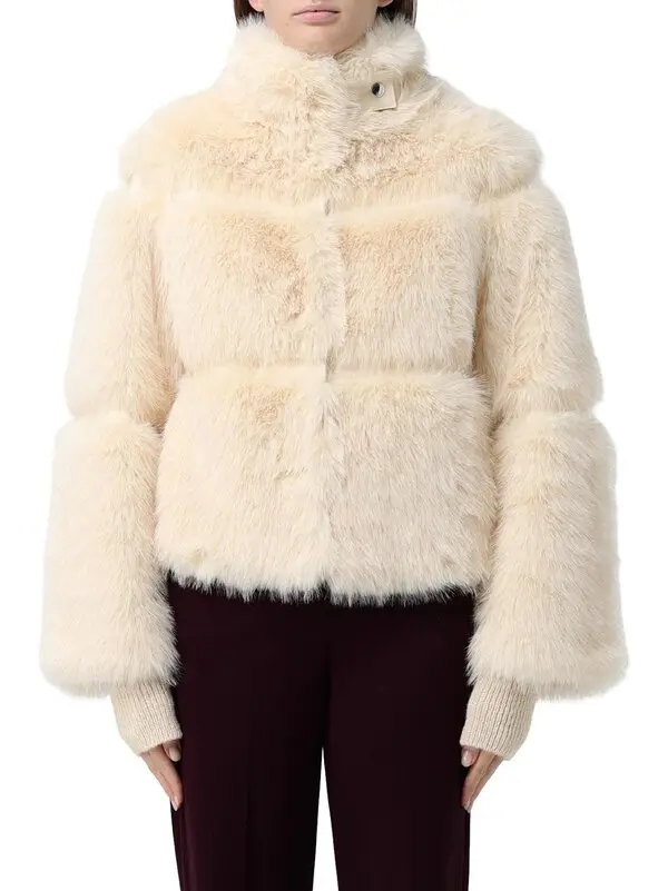 Patrizia Pepe Fur Coat - White