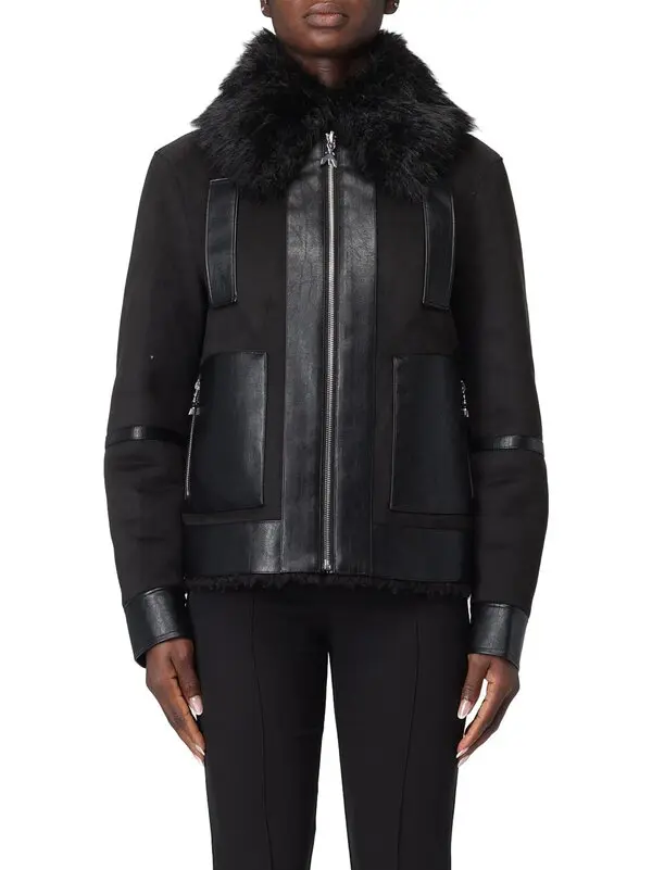 Patrizia Pepe Fur Coat - Black