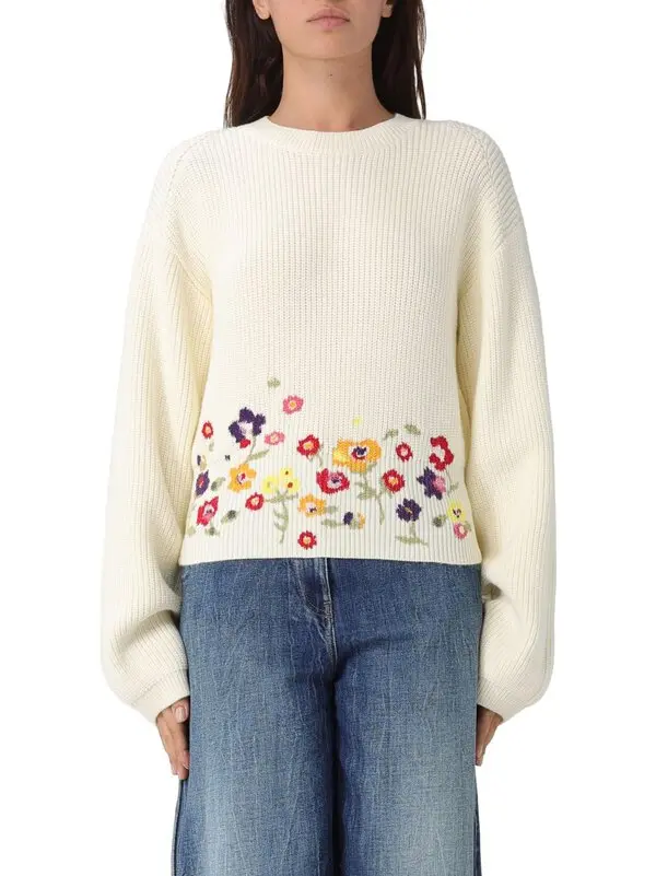 TWINSET Embroidered Sweater - White