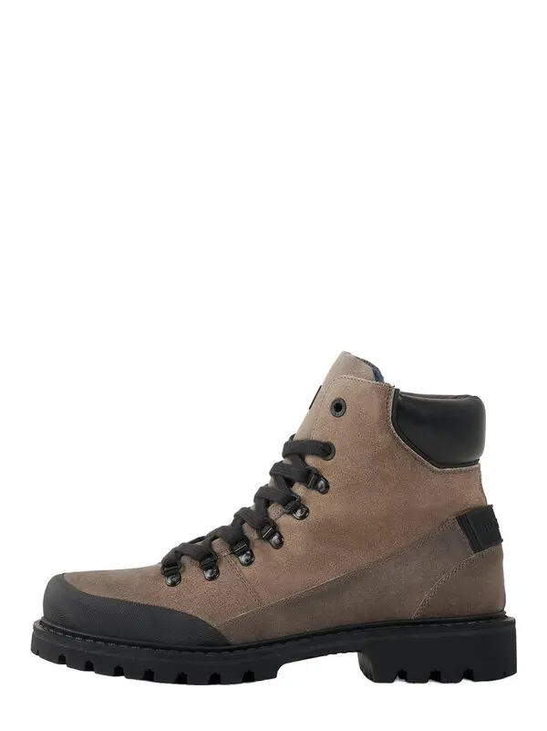 Bogner Mid Boots Helsinki With Spikes - Taupe/black