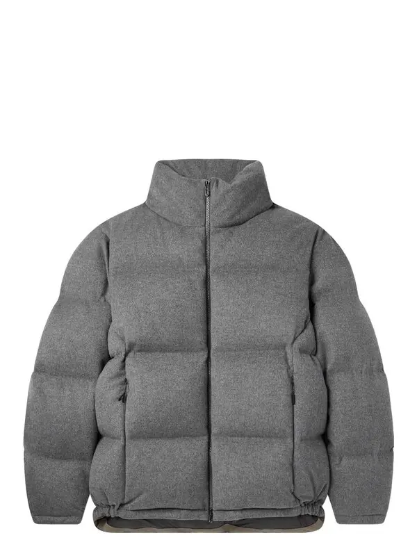 Sease Tribeca Wish® Virgin Wool And Cashmere-blend Down Jacket - Gray