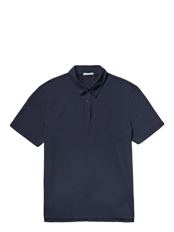JAMES PERSE Supima Cotton-jersey Polo Shirt - Blue