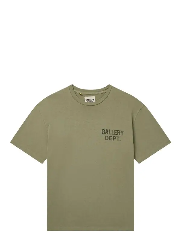 GALLERY DEPT. Souvenir Logo-print Cotton-jersey T-shirt - Green