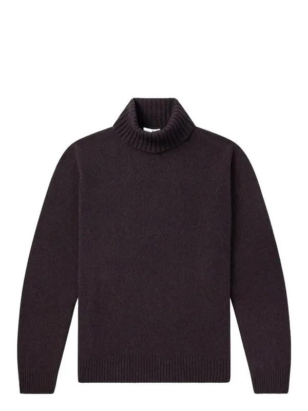 DE PETRILLO Wool And Cashmere-blend Rollneck Sweater - Burgundy