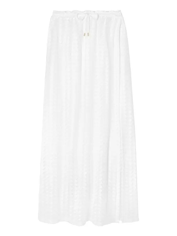 Melissa Odabash Mendi Open-knit Maxi Skirt - White