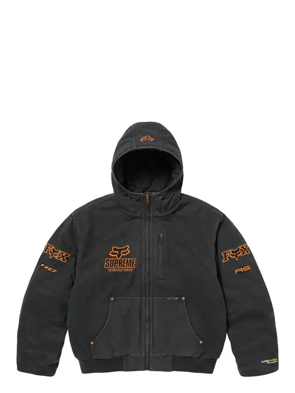 Supreme Hooded Work Jacket - Black