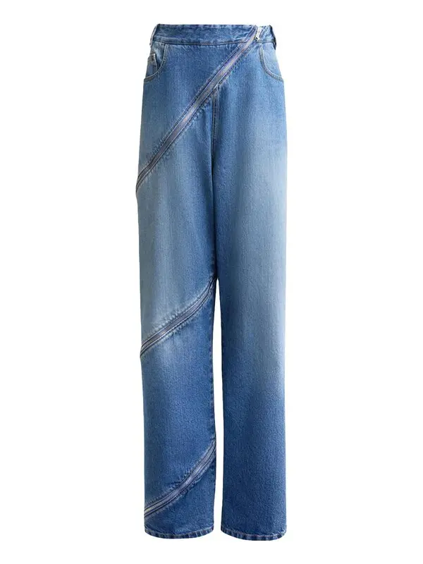Alaïa Spiral Pants - Blue
