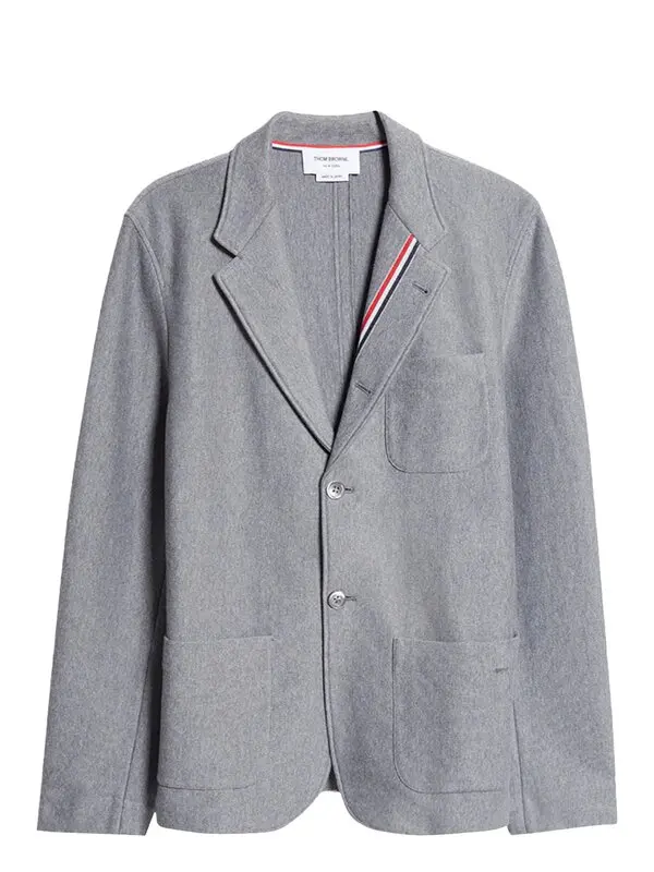 Thom Browne Double Breasted Sack Overcoat - Grey