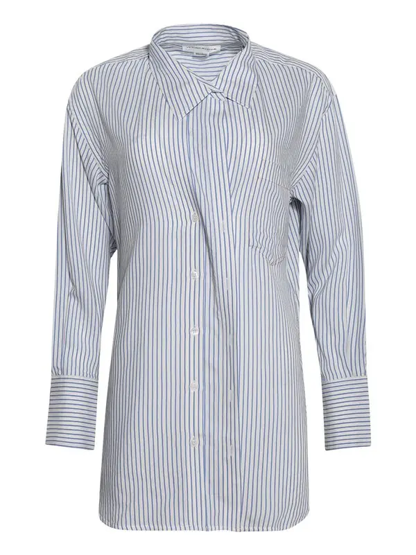 Victoria Beckham Wrap Tuck Detail Blouse - White