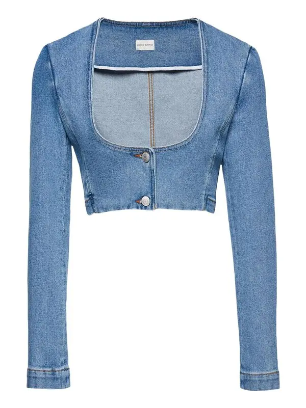 Magda Butrym Denim Blazer - Blue