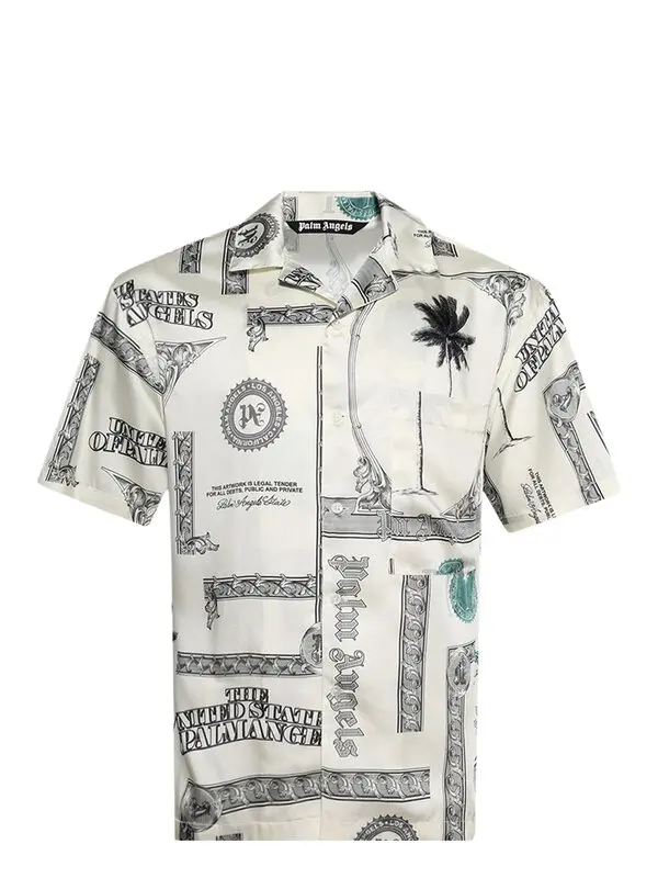 Palm Angels Printed Shirt - White