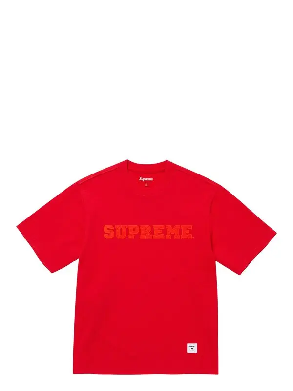 Supreme Collegiate Appliqué Short-sleeve Top - Red