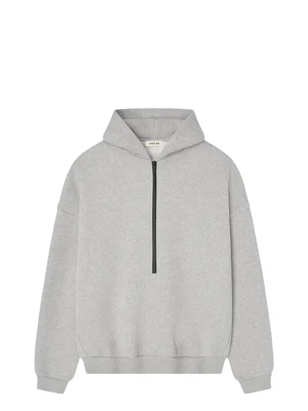 Fear Of God Athletic Half-zip Hoodie - Grey