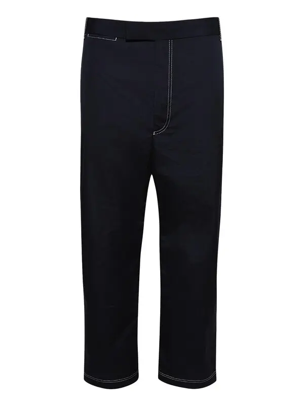 Thom Browne Typewriter Straight Leg Trousers - Blue