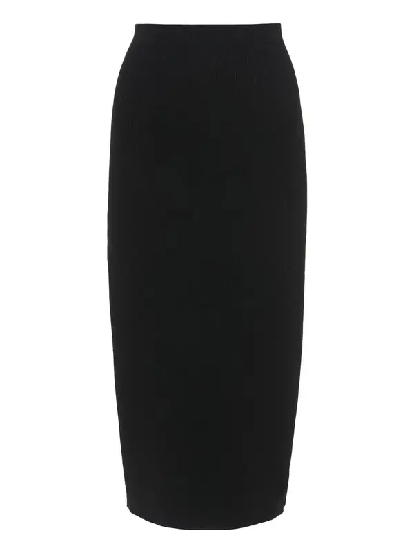 Victoria Beckham Fitted Skirt - Black
