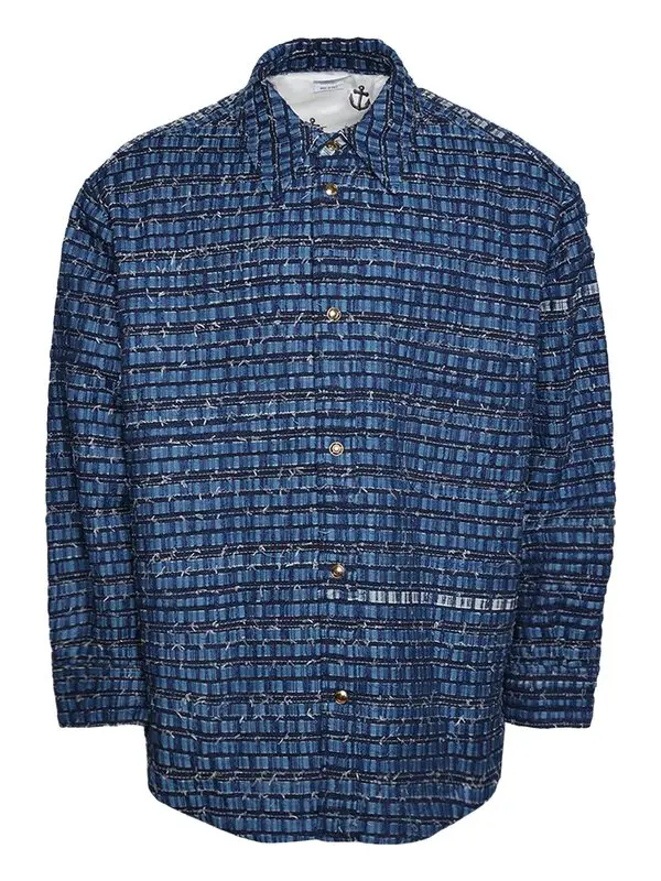Thom Browne Oversized Shirt Jacket - Blue
