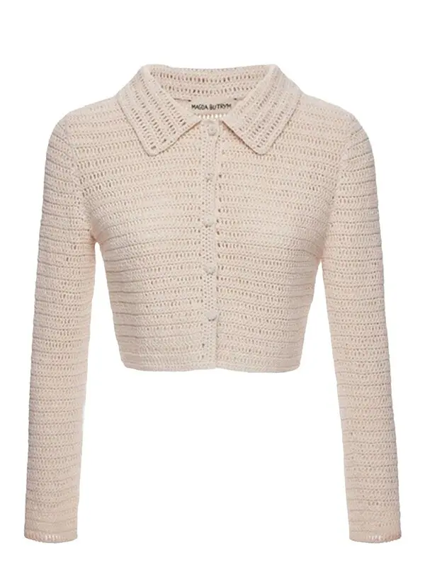 Magda Butrym Crochet Shirt - White