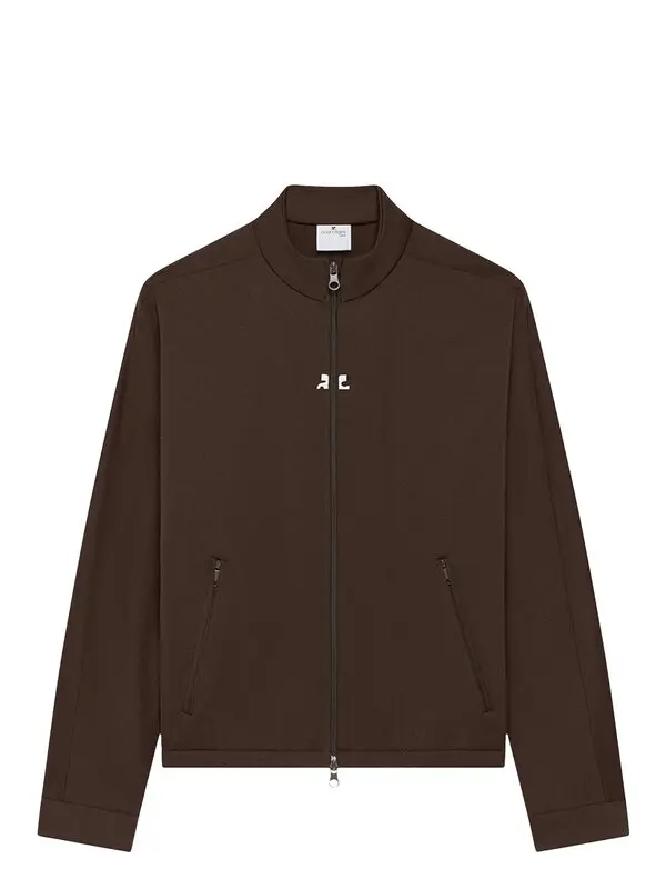 COURREGES Interlock Tracksuit Jacket - Brown