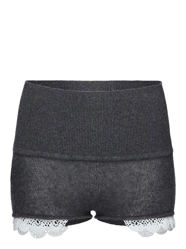 Magda Butrym Knitwear Shorts - Grey