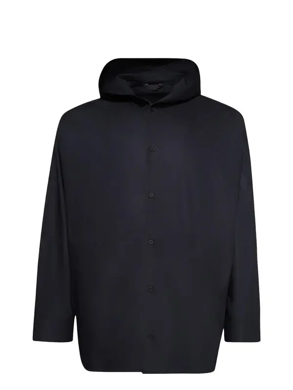 Balenciaga Hooded Shirt - Black