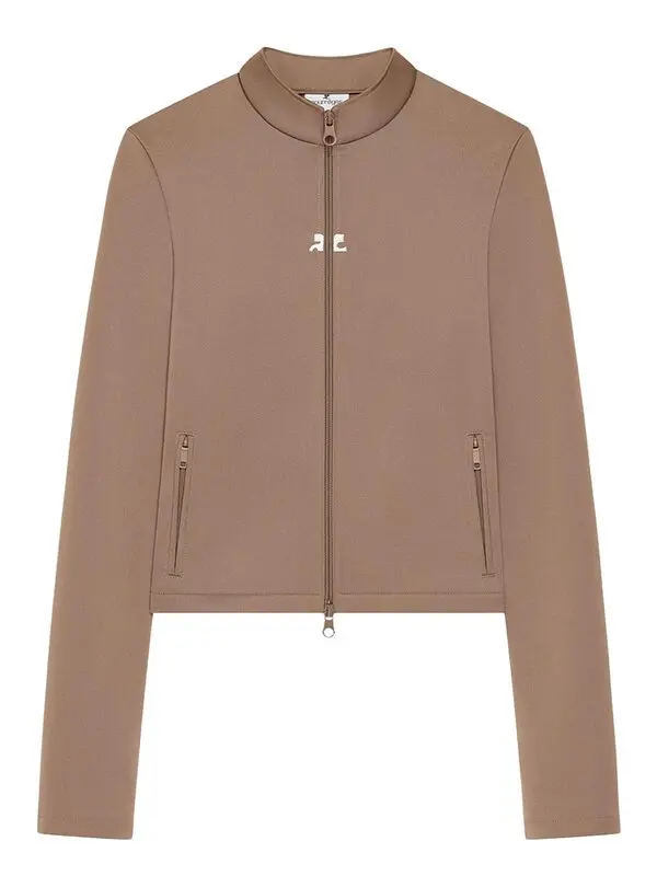 COURREGES Biker Tracksuit Jacket - Brown