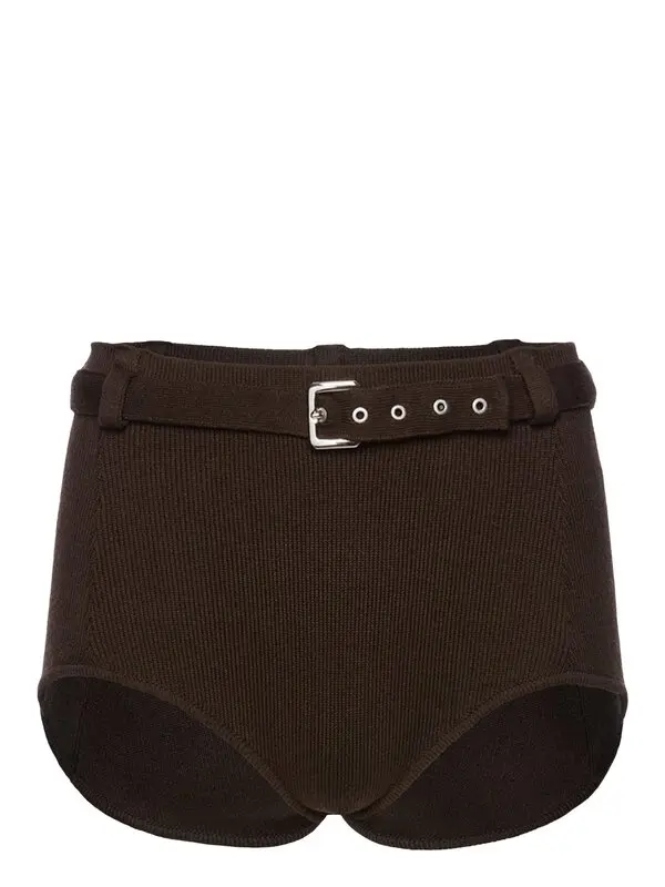 Magda Butrym Knitwear Shorts - Brown