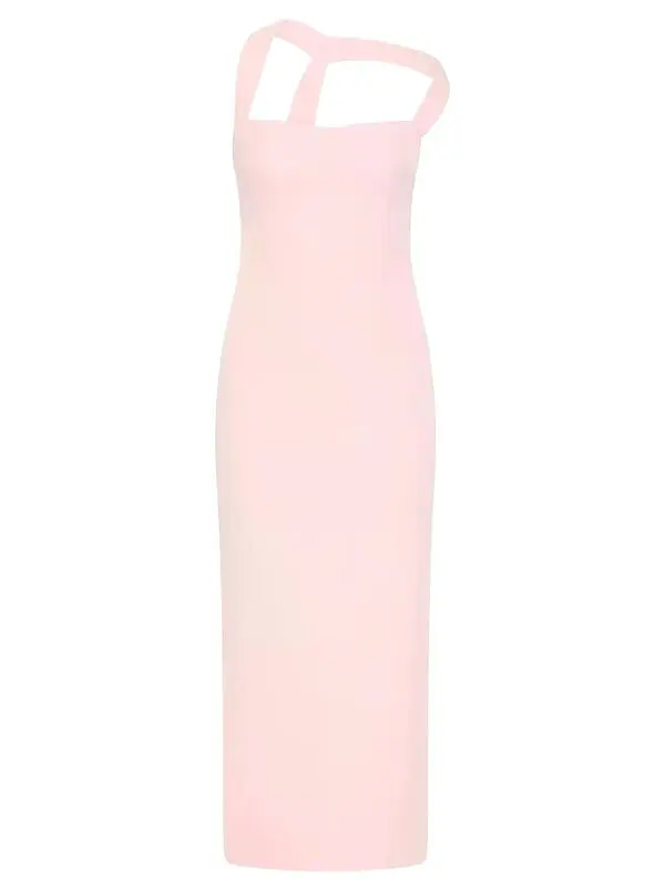 Rachel Gilbert Sculpted Midi Dress - Pink