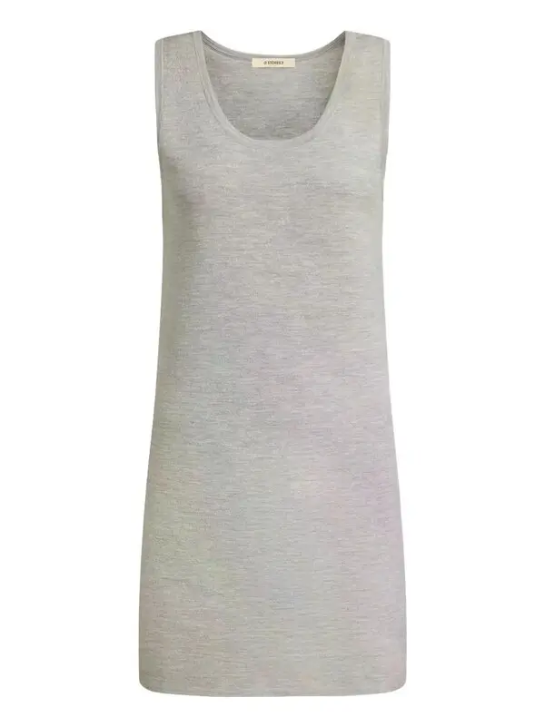 12 STOREEZ Sleeveless Scoop Neck Dress - Grey