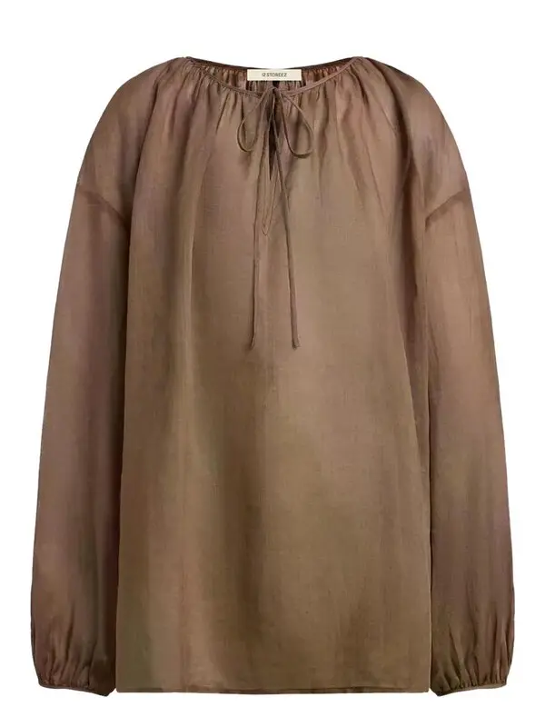 12 STOREEZ Rami Blouse - Brown