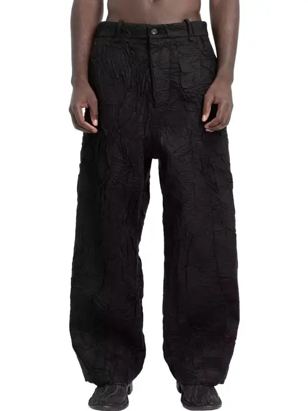Masnada Textured Trousers - Black