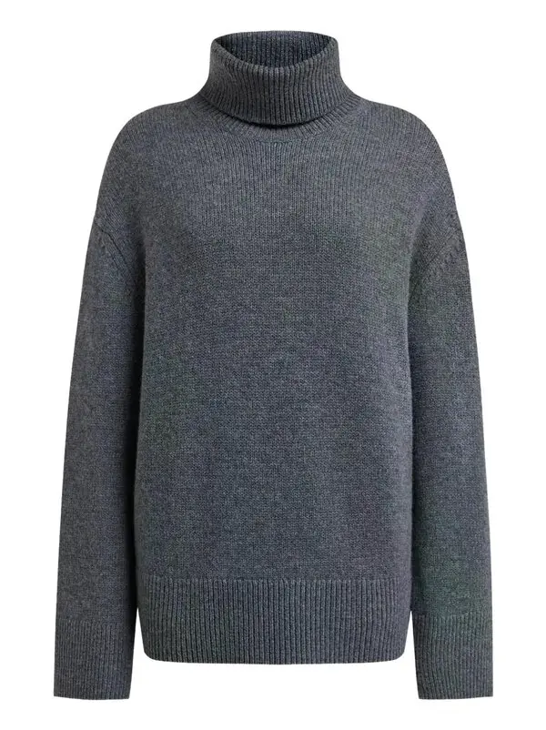 12 STOREEZ Turtleneck Sweater - Grey