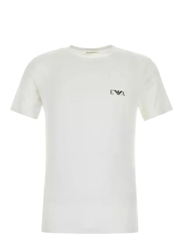 Emporio Armani Crew-neck Logo-detail T-shirt - White