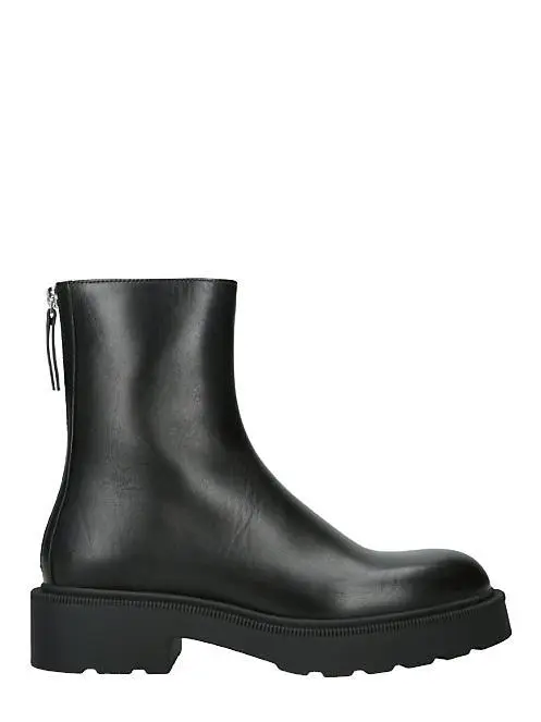 THE ROW Nobilis Fast Leather Ankle Boots - Black