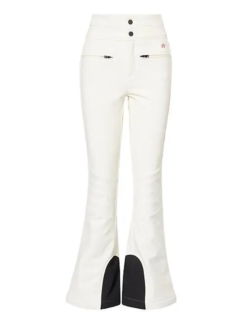 Perfect Moment Aurora High-rise Flared Softshell Ski Trousers - Snow White