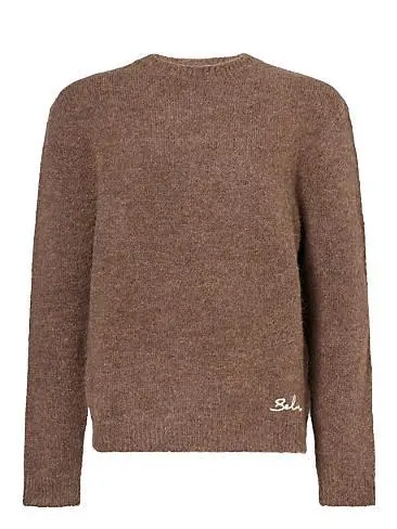 BELIER Alpaca Wool-blend Knitted Jumper - Brown