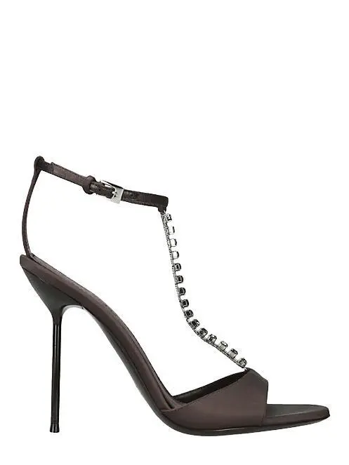 Paris Texas Lidia T-strap 105 Heeled Sandals - Brown