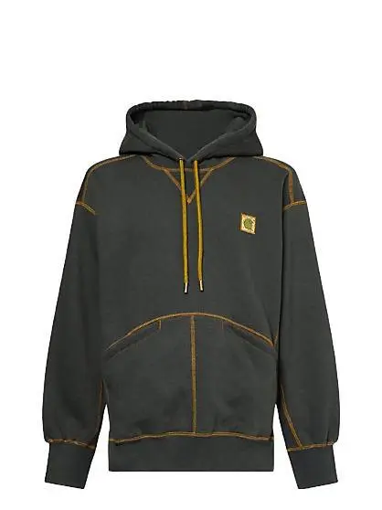 Carhartt Work In Progress X Nicholas Daley Cotton-blend Hoody - Nd Black Yellow