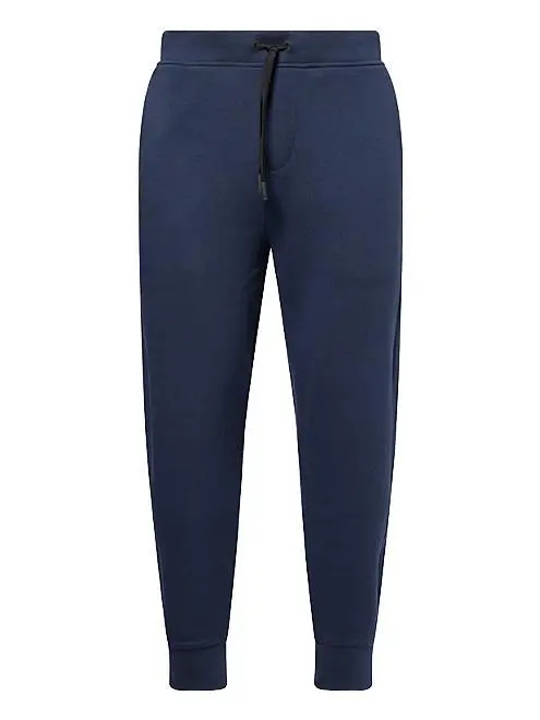 On Focus Tech Straight-leg Cott-jersey Jogging Bottoms - Navy
