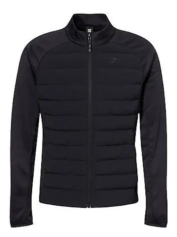 GYMSHARK Hybrid Quilted Nylon Jacket - Gs Black