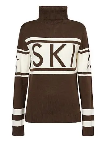 Perfect Moment Merino Wool Jumper - Chocolate