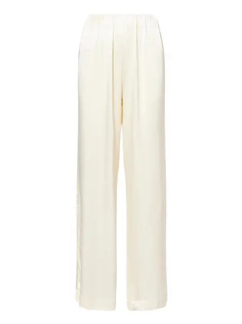 Dissh Wide-leg Woven Trousers - Cream