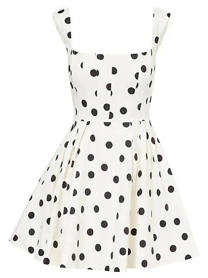 Rebecca Vallance Maisie Polka-dot Mini Dress - Polka Dot Print