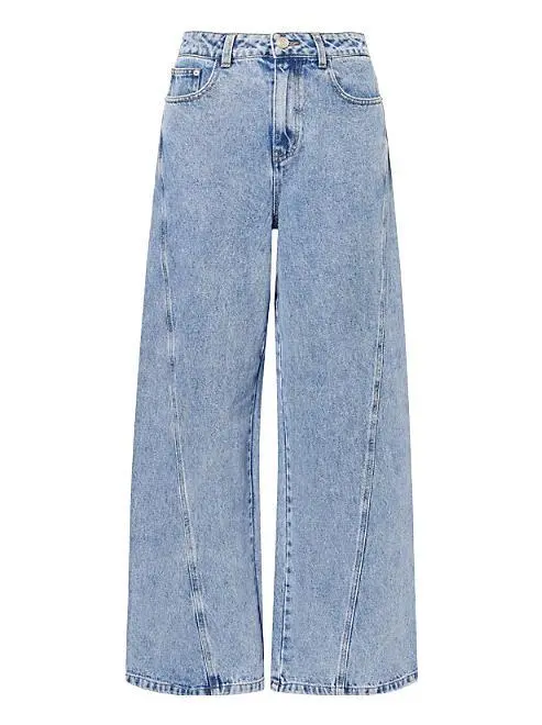 Dissh Carson Wide-leg Denim Jeans - Mid Blue