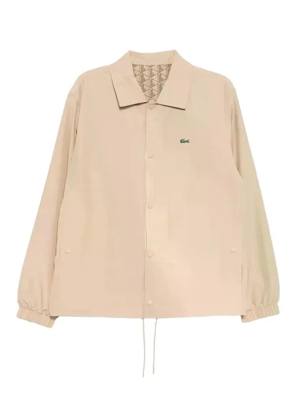 Lacoste Logo-embroidered Jacket - Neutrals