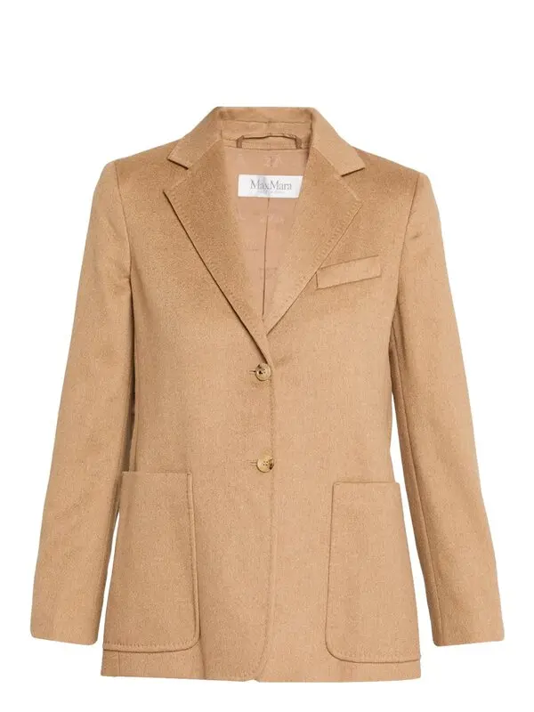 Max Mara Belluno Single-breasted Wool Jacket - Camel