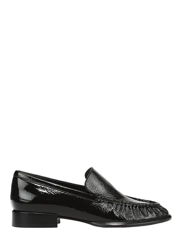 Vince Nora Patent Leather Loafers - Black